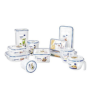 LOCK & LOCK SPECIAL Salad Bowl Food Storage Container with Draining tray 135.26-oz / 16.91-cup