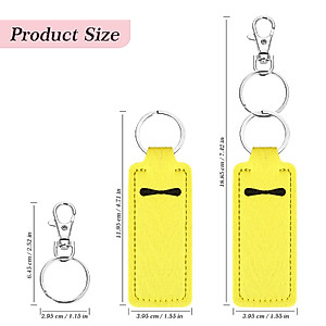 Chapstick Holder Lip Balm Sleeves Pouch Portable Lipstick Holder Bags Lip Gloss Holder Chapstick Holder With Clip for Women (Pink Black etc)