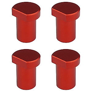 DDWT 4 Pack Aluminum Alloy Bench Dogs Woodworking Clamp for 3/4 Inch (19mm) Dog Hole (Red)