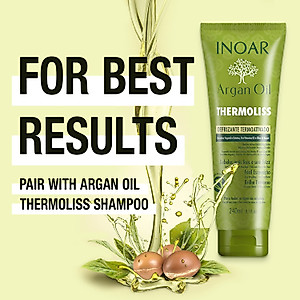 Inoar Argan Oil Shampoo & Conditioner Set for Men & Women, Nourishing, Repair Dry Damaged Hair, Hydration, Strengthen & Chemically Treated Hair, 2 Bottles, 8.5 oz. each