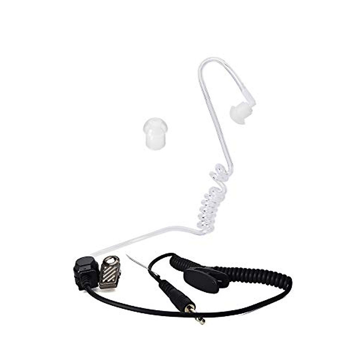 HYS Receiver/Listen ONLY Surveillance 3.5mm Headset Earpiece with Clear ...