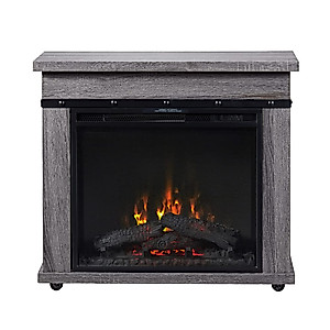 Dimplex Morgan Electric Fireplace Mantel (Model: C3P23LJ-2085CO), 5118 BTU, 120 Volt, 1500 Watt, Charcoal Oak