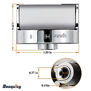 Beaquicy W10766544 Burner Stainless Steel Control Knob Replacement for Whirlpool Range - Replaces 4248219, AP5958476, PS10067059, EAP10067059