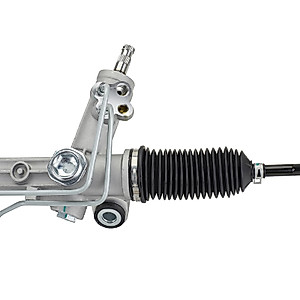 Mustang II Power Steering Rack & Pinion w/Offset Bushings, 82-88 T-bird Design, AN-6 Fittings, 3/4"-36 Spline Input, Compatible with Original & Aftermarket Crossmembers, 15:1 Ratio