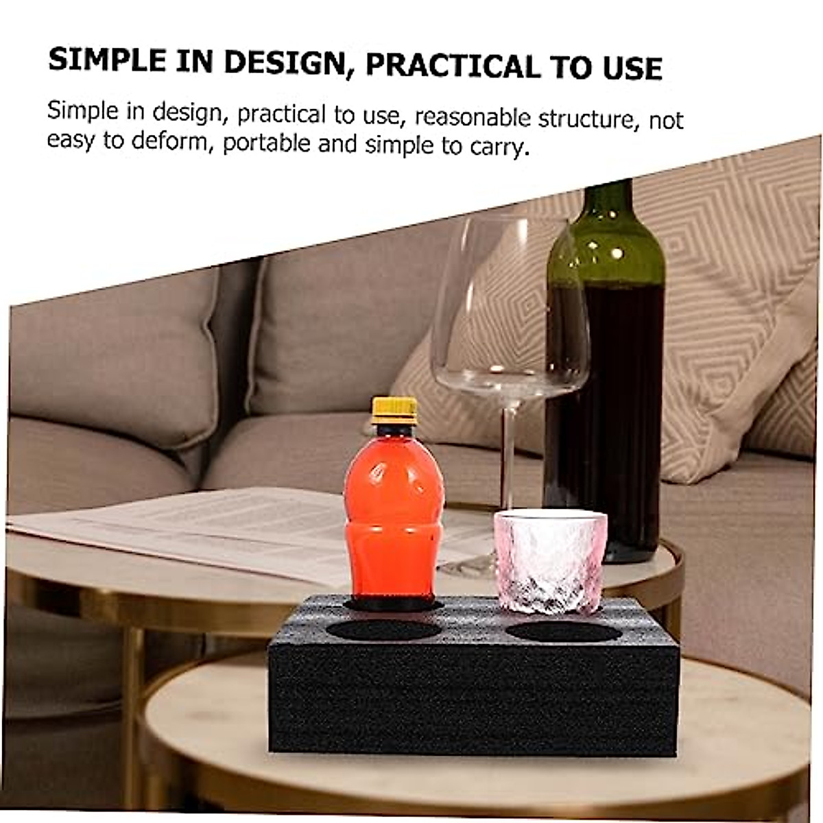 ULTECHNOVO Takeout Coffee Carrier 2 Pcs Cup Holder Tray Coffee Refrigerator Epe 8 Cup Drink Carrier