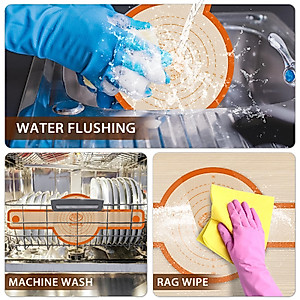 Silicone Bread Sling for Dutch Oven, 2 Pcs Non-Stick & Easy to Clean Bread Baking Mat Set, Reusable Bread Sling with Long Handle to Transfer Sourdough