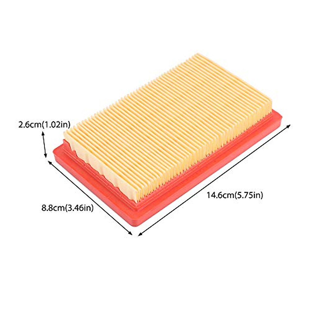 Strnek 2Pcs Lawn Mower Air Filters, Air Filter Lawn Machine Air Filter Replacement for Kohle r XT149 XT173 XT-6 XT-7 Lawn 14 083 01-S MTD 951-10298 Engine Garden Tool Parts Accessories