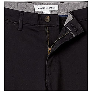 Amazon Essentials Men's Skinny-Fit Casual Stretch Chino Pant, Black, 29W x 34L
