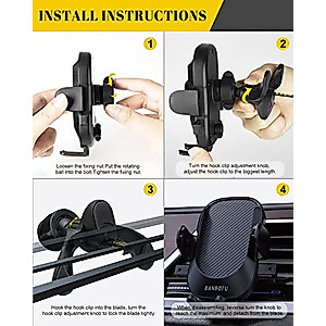 BANBOTU Car Phone Holder Mount - Socket Grips Pop Cradles Friendly, Hands-Free 360° Rotatable & Anti-Shake Air Vent Mount, Universal Car Phone Holder Compatible with Thick Case & All Mobiles