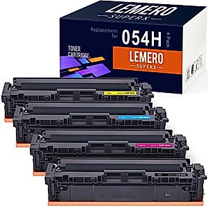 054H Toner Cartridge LemeroSuperx Compatible Toner Cartridges Replacement for Canon 054 054H CRG-054H Work for mf641cw LBP622Cdw MF642Cdw MF644Cdw (Black Cyan Magenta Yellow, 4 Pack)
