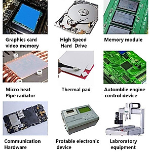 Wathai Off-White 100pcs 10x10x1mm Thermal pad For GPU CPU PS3 PS2 Heatsink Cooling Silicone Pad