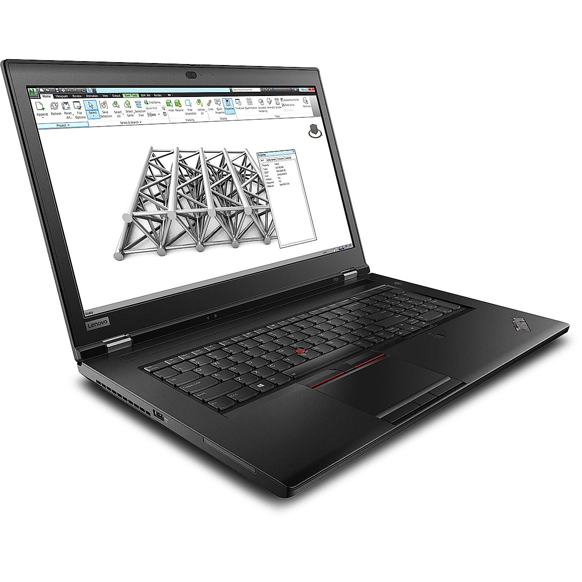 Lenovo ThinkPad P73 Workstation Laptop (Intel i7-9750H 6-Core, 16GB RAM, 512GB SATA SSD, Quadro P620, 17.3" Full HD (1920x1080), Fingerprint, 3xUSB 3.1, 1xHDMI, Win 10 Pro) with USB3.0 Hub