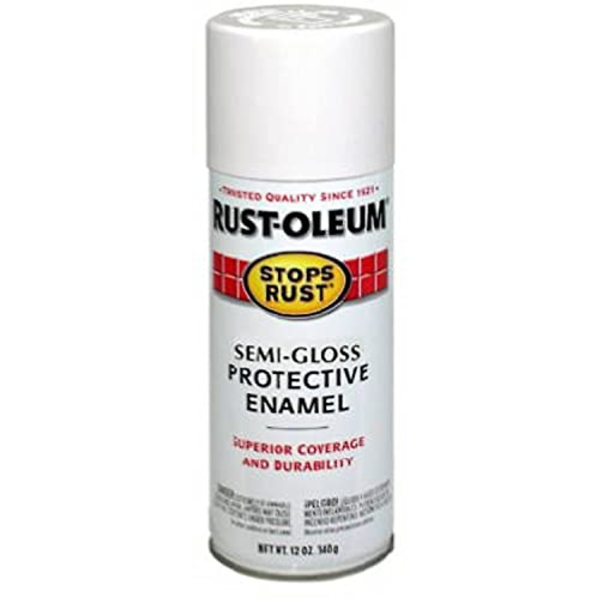 Rust-Oleum 7797830 Stops Rust Spray Paint, 12-Ounce, Semi Gloss White (Pack of 2)