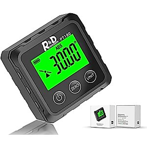 Digital Angle Finder Magnetic PT180 Table Saw Angle Finder Tool - Digital Inclinometer -4 of 90 Degree Finder Angle Cube Digital Protractor Bevel Gauge for Woodworking Micro Jig