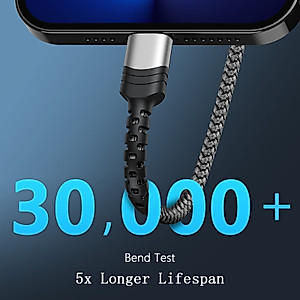 BUSFUL 2023 Upgraded USB Cable for Phone Charger Cords