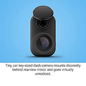 Garmin Dash Cam Mini 2, Tiny Size, 1080p and 140-degree FOV, Monitor Your Vehicle While Away w/ New Connected Features, Voice Control (Renewed)