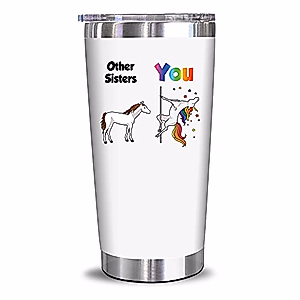 Sister Gifts From Sister, Brother - Birthday Gifts For Sister - Mothers Day Gifts For Sister, Soul Sister, Big Sister, Little Sister, Sister In Law, Sibling, Bestie, BFF, Women - 20 Oz Tumbler