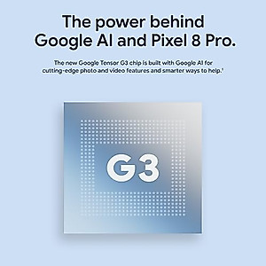 Google Pixel 8 Pro - Unlocked Android Smartphone with Telephoto Lens and Super Actua Display - 24-Hour Battery - Porcelain - 256 GB