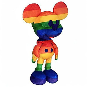Disney Limited-Edition Rainbow Mickey Mouse Plush, Multicolor (30074)