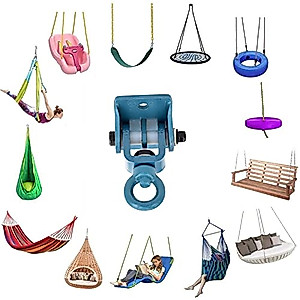 Yyiwhmy Stainless Steel Swing Hanger 1500LB Capacity for Swing Seat Porch Yoga Hammock Chair Sandbag Indoor Outdoor （Bule