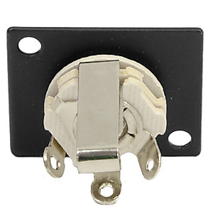 Seismic Audio SAPT257 1/4-Inch Mono Female Panel Mount Connector - Fits Series D Pattern Holes Pro Audio