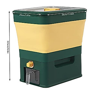 Rice Food Storage Containers, Collapsible 11.6 to 26 Lbs Rice Dispenser with Airtight Locking Lid, Grain Container Food Storage Bin for Kitchen, Dog Pet Cat Flour Sugar Kitchen Pantry Holder