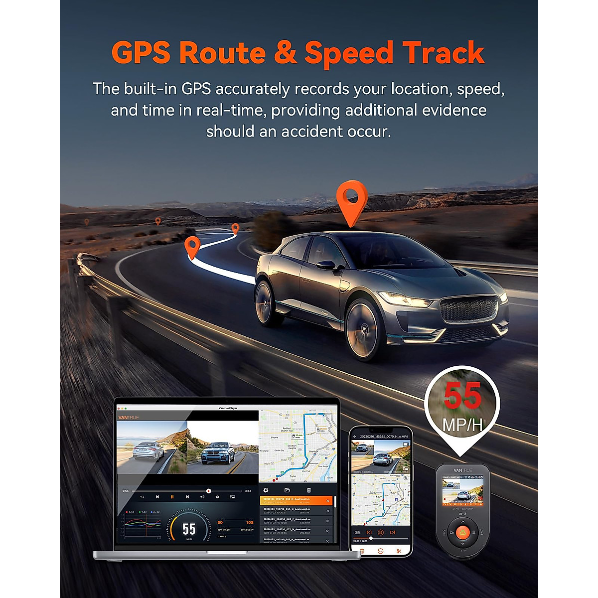 【Bundle: Vantrue S1 PRO Dual Dash Cam + Vantrue Hardwire Kit】 Vantrue S1 Pro 2.7K Front and Rear 5G Wi-Fi Dash Cam, 1944P Dual Hidden Dash Camera for Cars, STARVIS 2, Voice Control