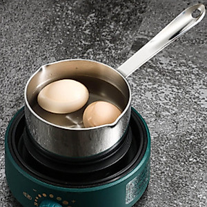 Stainless Steel Mini Sauce Pan, 350/500ML Small Saucepan Sauce Cup Sauce Pot with Long Handle for Banquet Chocolate Melting Coffee(350ML)