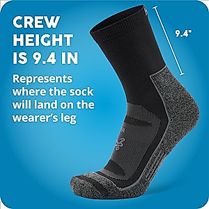 Balega Blister Resist Performance Quarter Athletic Running Socks for Men and Women (1 Pair), Black, Large