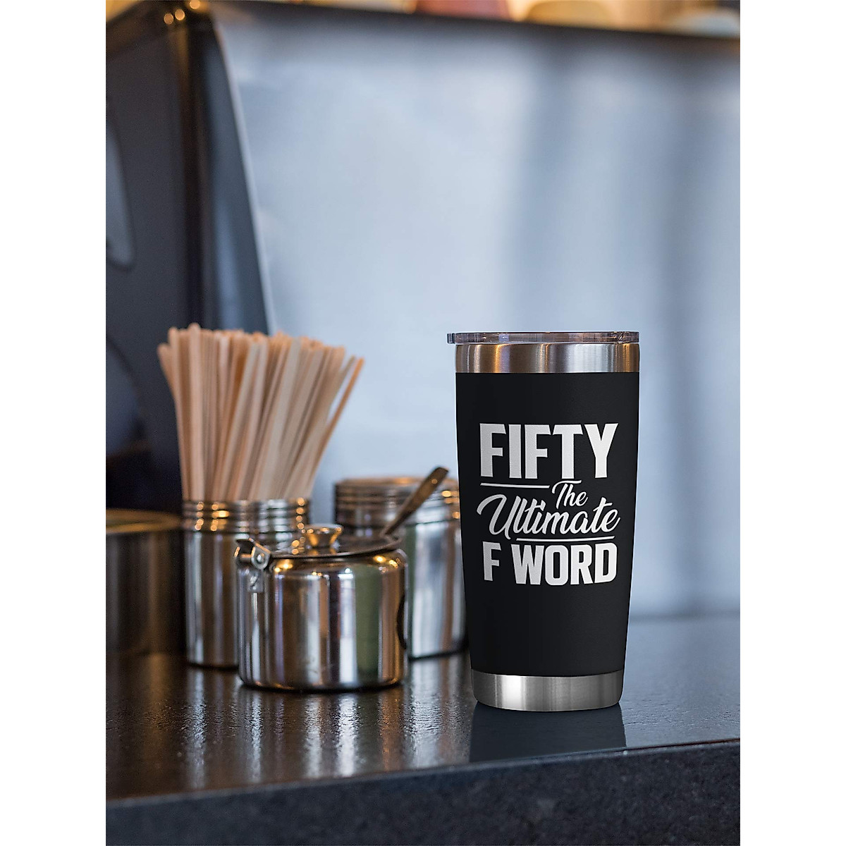 NewEleven 50th Birthday Gifts For Men Women - 1974 50th Birthday Decorations For Men Women - Gifts For Women Turning 50-50 Year Old Gifts For Men, Women, Mom, Dad, Wife, Husband - 20 Oz Tumbler