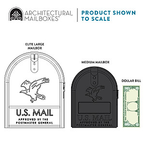 Architectural Mailboxes Mailbox to Go Galvanized Steel Mailbox and Post Kit, MC110WEC, White, Medium Capacity