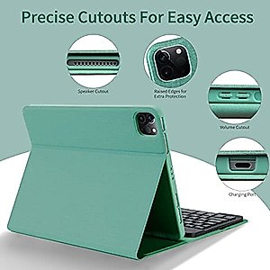 iPad Pro 11 Case with Keyboard, iPad Air 5th Generation Case with Keyboard, Keyboard Case for iPad Pro 11 inch 4th/3rd/ 2nd/1st Gen, iPad Air 5th/ 4th Gen 10.9, Detachable Keyboard with Pencil Holder
