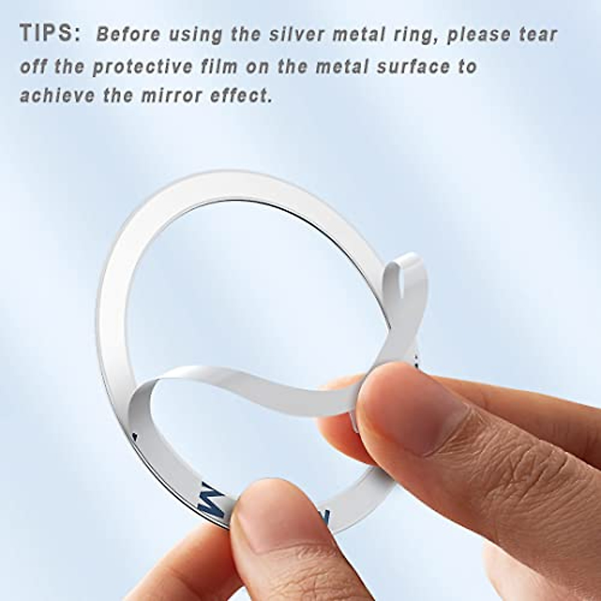 12 Pieces Magnetic Wireless Charger Universal Metal Rings with Sticker, 6 Colors, Ultra Thin Metal Rings Compatible with MagSafe Wireless Charger Car Charger on Most Smartphone