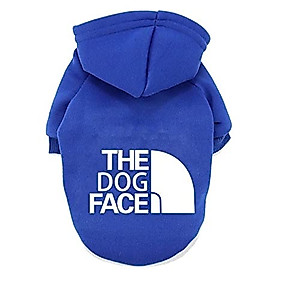 Dog Hoodie,Comfortable Soft Fashion Dog Clothes,Trendy Dog Hoodie,for Small, Medium and Large Dogs (X-Small, Blue)