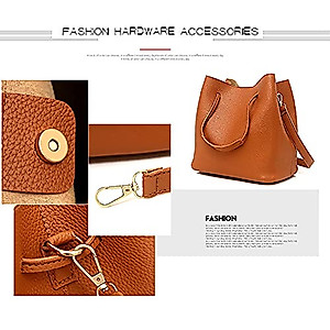 Women Fashion Handbags Wallet Tote Bag Shoulder Bag Purse Set 4pcs (black)