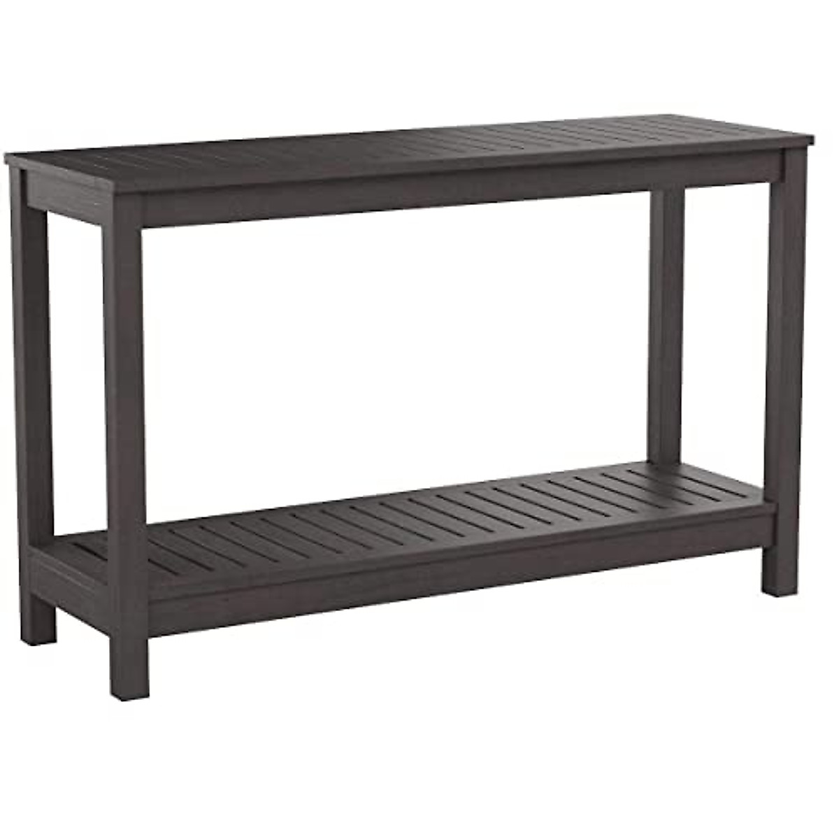 Cambridge Casual Westlake Console Table Indoor Outdoor Multifunctional Buffet Bar Storage Organizer, Solid Wood, Dark Grey