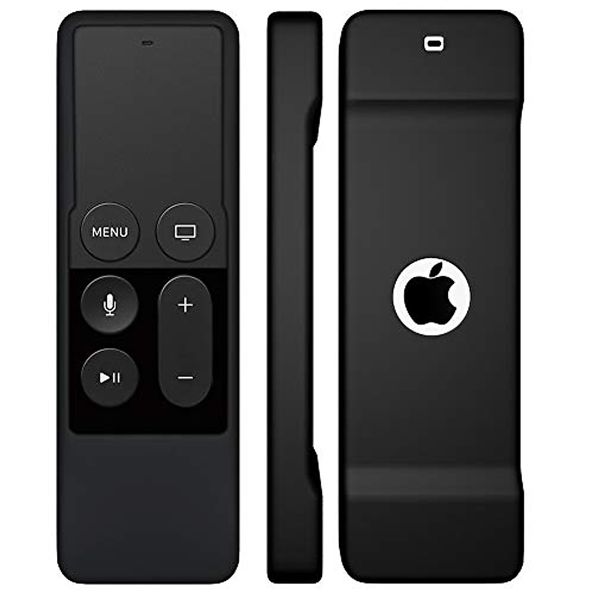 Remote Case Compatible with Apple TV 4K (5th) and 4th Generation, Auswaur Shock Proof Silicone Remote Cover Case Compatible with Apple TV 4th Gen 4K 5th Siri Remote Controller - Black