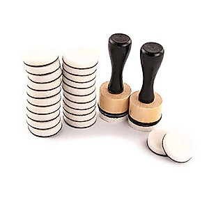 Mini Ink Blending Tools Bulk (12 Pack) and Mini Ink Blending Foam Replacements (100 Pack) for Stamp Ink Distressing, Blending, Alcohol Ink, Dabber Tool Applicator and More