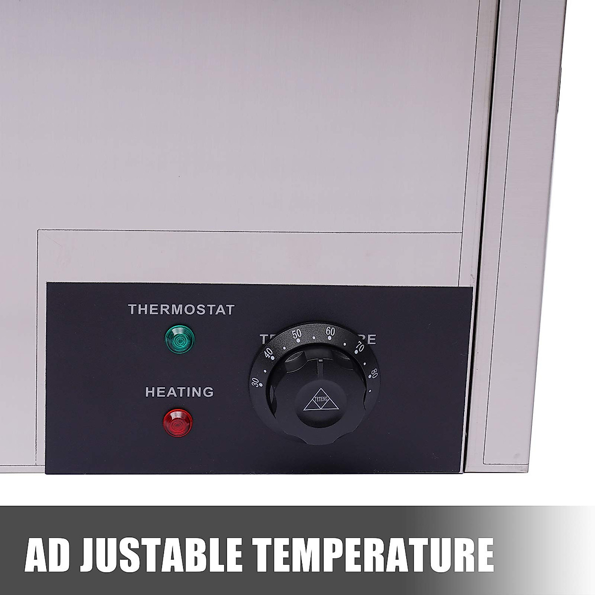 6-Pan Commercial Food Warmer Stainless Steel Electric Soup Warmer Hot Well Bain Marie Food Warmer Restaurant Table Food Steamer