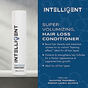 Intelligent Super Volumizing Hair Loss Conditioner - Strengthens Weakened Hair and Maximizes Volume | All Hair Types for Men and Women | 10 fl oz (290 ml)