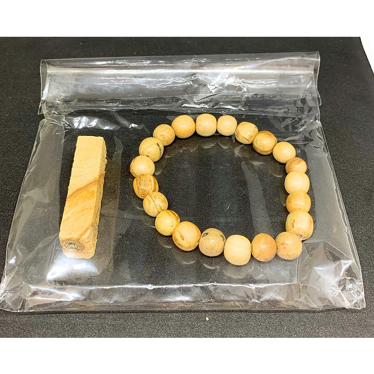 palo santo wood Bracelet hand-crafted made holy wood meditation relaxation