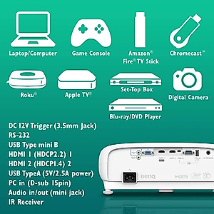 BenQ TK800M True 4K UHG Home Entertainment Projector (Renewed)