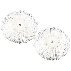 Felji 2 Pack Microfiber Replacement Mop Pads Fit Hurricane PRO 360 Rotating Spin Magic