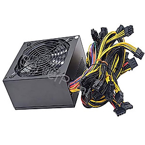 AC110-220v ATX Pc 2000W Power Supply 8 Graphics Card Ethereum ETH BTC Mining Antminer PSU for US CA BR Voltage