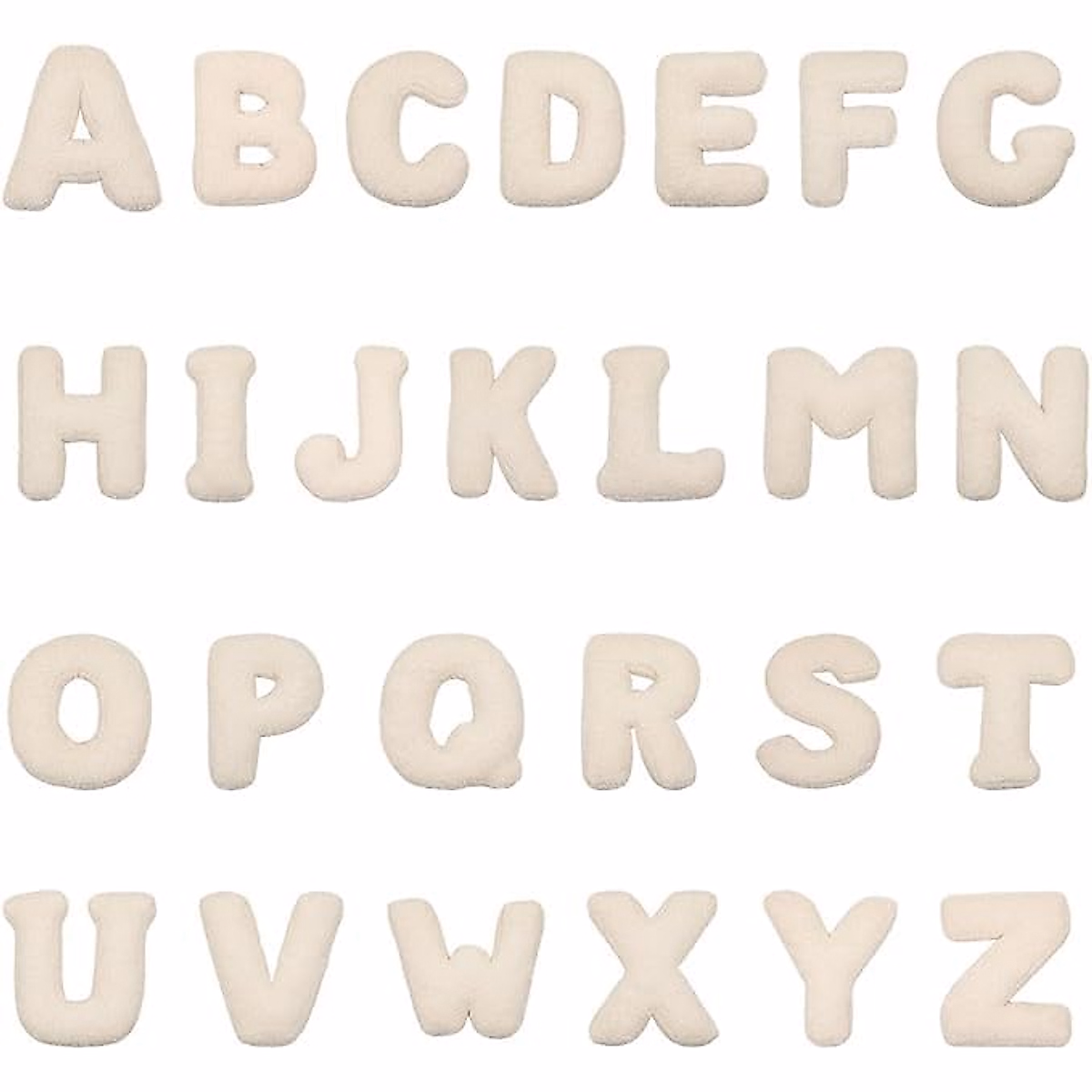 Letter Plush Pillow Soft Initial Throw Cushion Letter Hugging Throw Pillows Decorative Alphabet Throw Pillows for Bed Couch Letter Pillows English Alphabet A to Z for Sofa Bedroom Car Nursery Decor