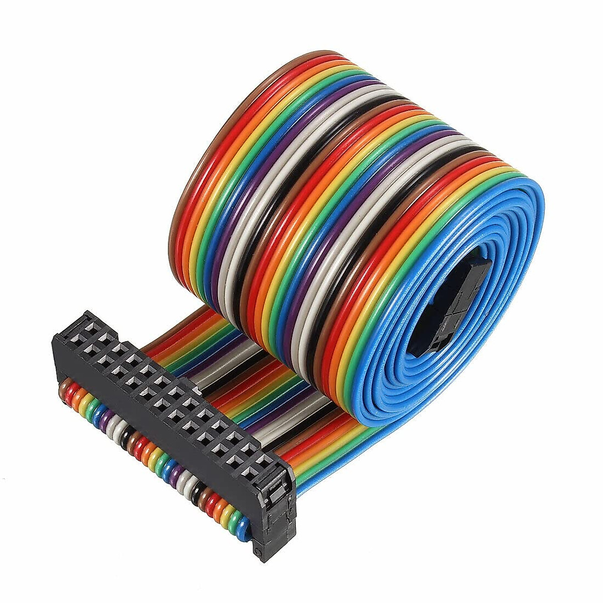 Tool parts IDC Rainbow Wire Flat Ribbon Cable 26P A-type FC/FC Connector 2.54mm Pitch 1m