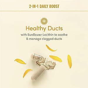 Munchkin® Milkmakers® Daily Boost 2-in-1 Lactation Supplements for Breastfeeding, Nursing & Pumping Moms - Fenugreek Free, 60 Capsules