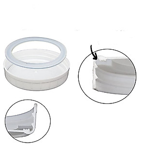 20pcs 2.8inch White Silicone Seal Rings Jar Gaskets Replacement Rubber Gasket Seal Glass Jar Seals Airtight Silicone Gasket Sealing Rings for Regular Mouth Canning Jar Storage Containers