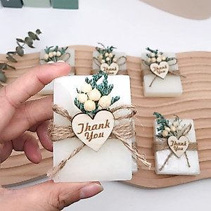 TIMECOSY Set of 20 Baby Shower Favors, Christmas New Year Gifts Handmade Scented Soap Wedding Party Favors Gifts for Guests Baptism Bridal Events Rustic Housewarming Personalized Favors Decorations