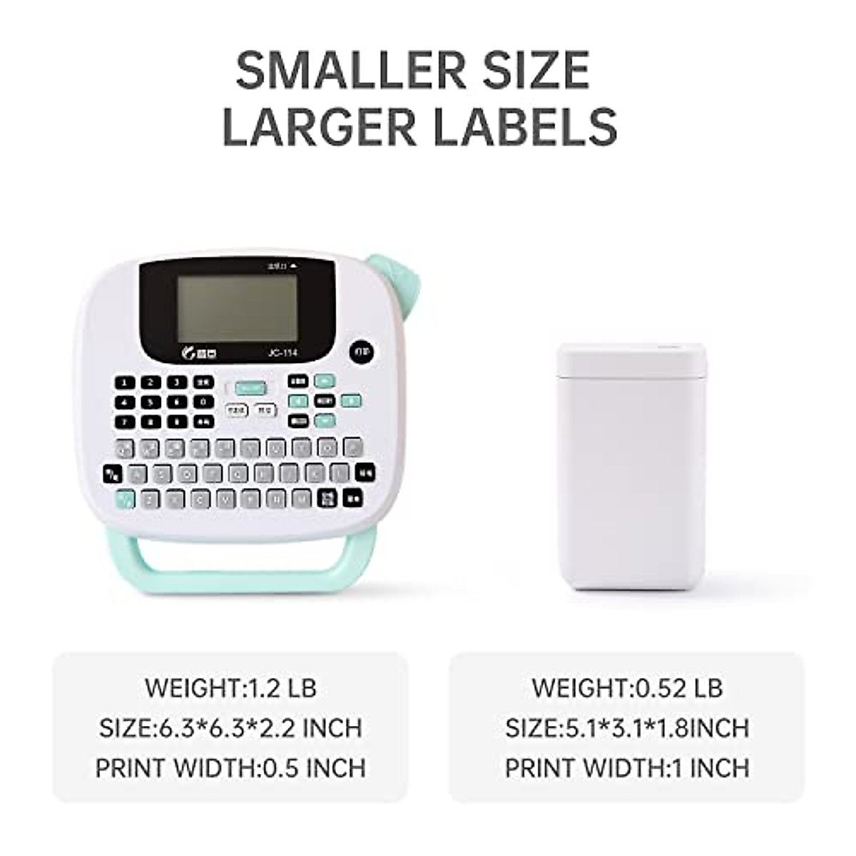 Label Maker Machine with Tape NIIMBOT D101 Label Printer 0.5 to 1 Inch Wide Wireless Connection Multiple Templates Available for Phone Pad Easy to Use Office Home Organization USB Rechargeable